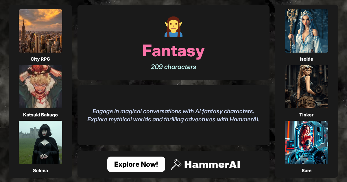 Chat with Fantasy characters | HammerAI