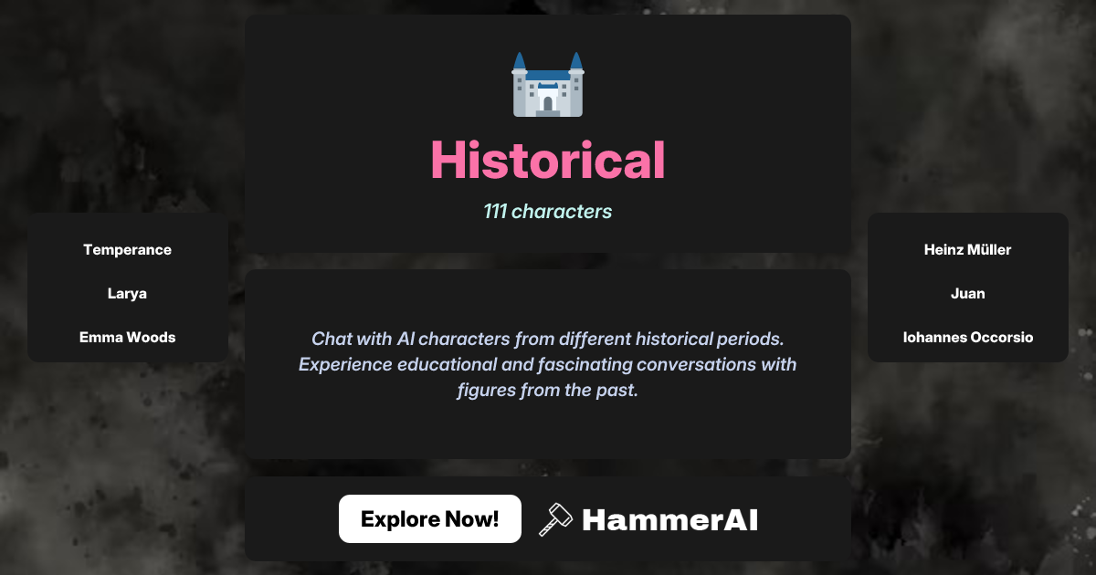 Chat with Historical characters | HammerAI