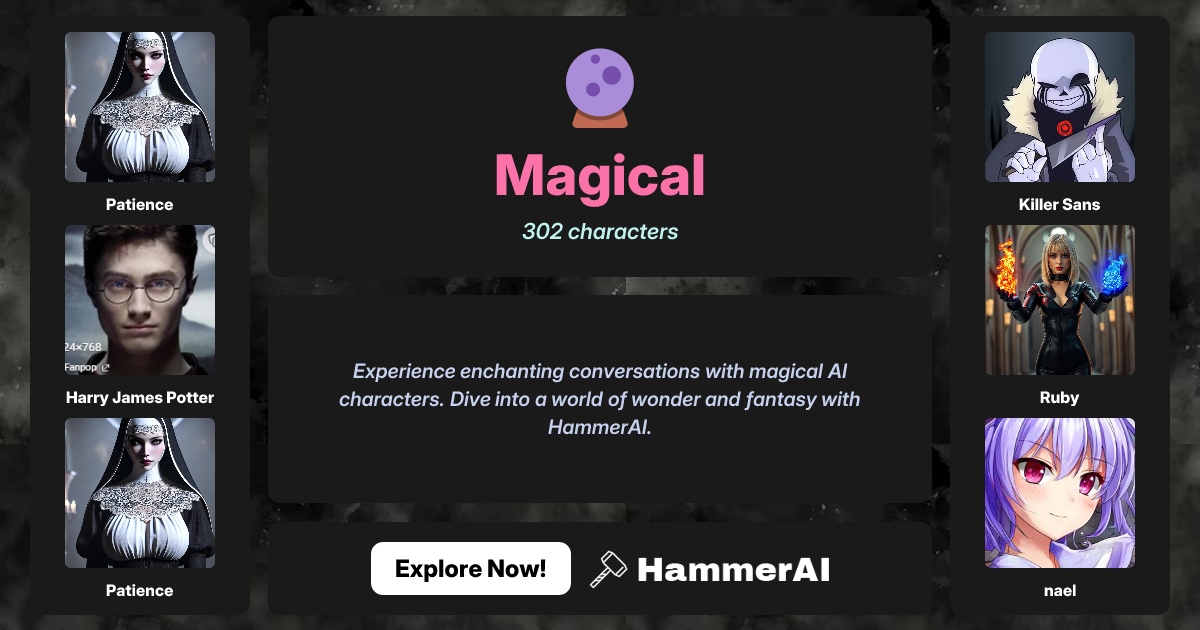 Chat with Magical characters | HammerAI