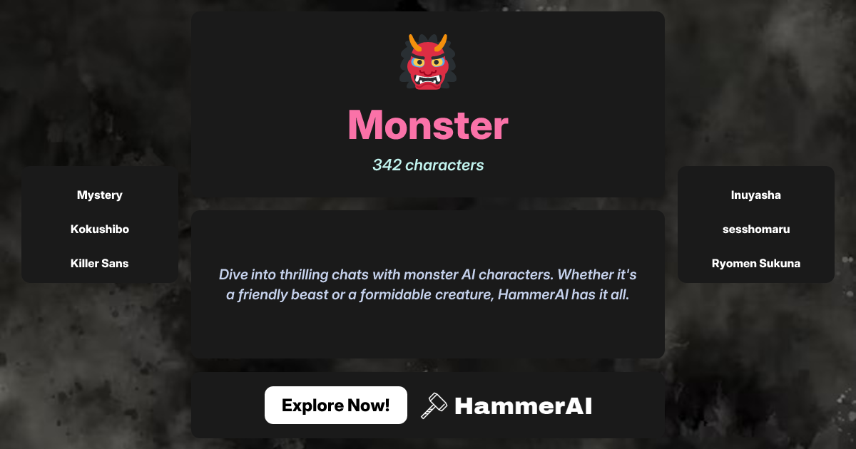 Chat with Monster characters | HammerAI