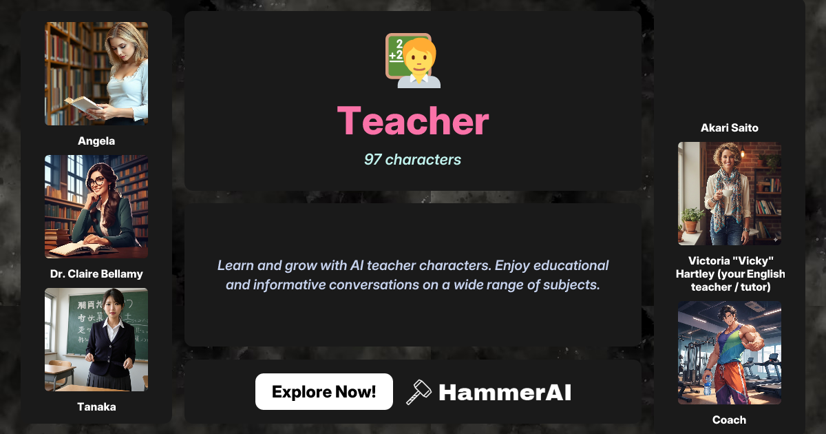 Chat with Teacher characters | HammerAI